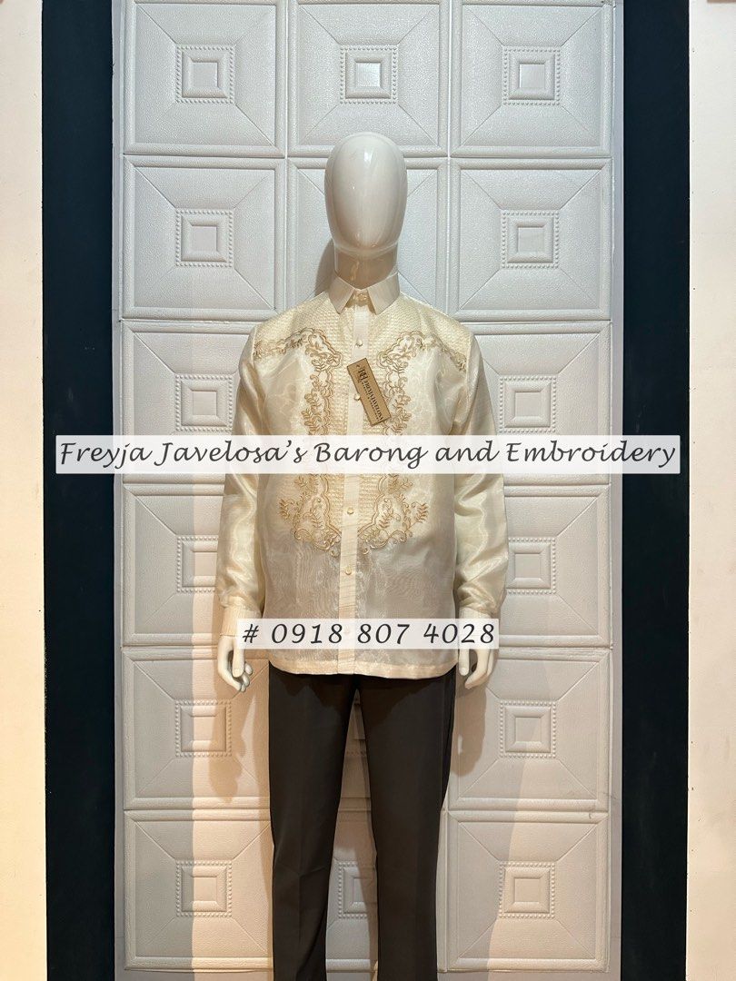 Legit Barong Tagalog Cathedral Design for Wedding Entourage Corporate ...