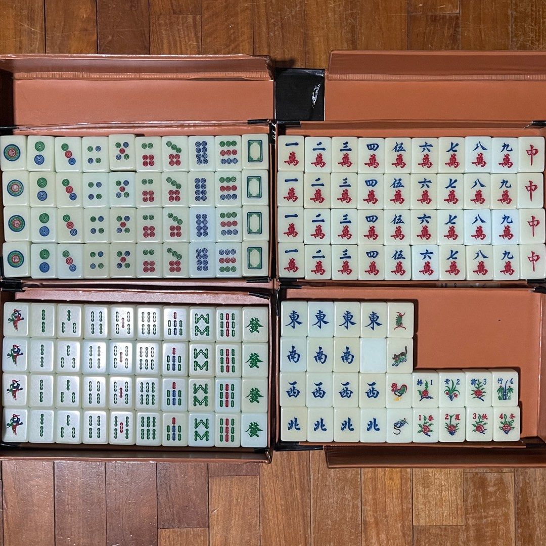 Mahjong Tiles 148 Pcs, Hobbies & Toys, Toys & Games on Carousell