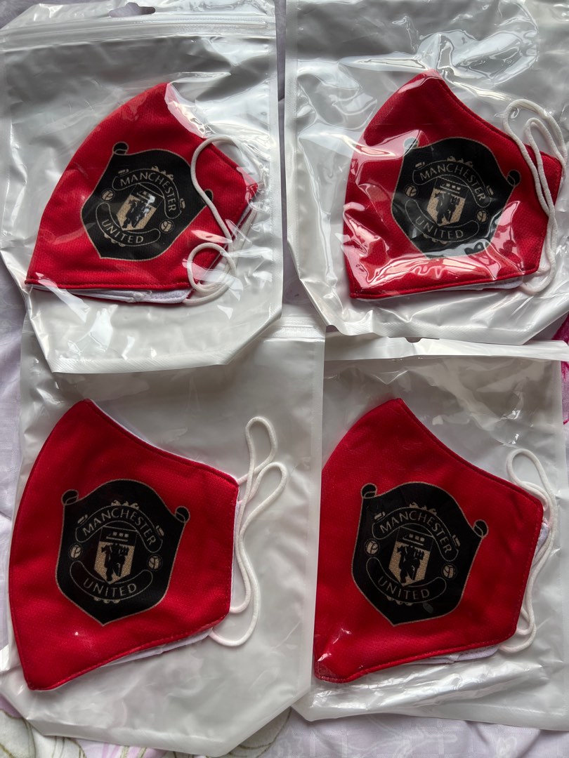 Manchester United and LFC mask, Health & Nutrition, Face Masks & Face ...
