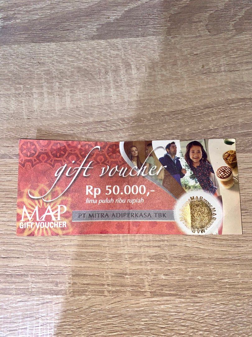 Map Voucher, Tiket & Voucher, Kartu Hadiah & Voucher di Carousell