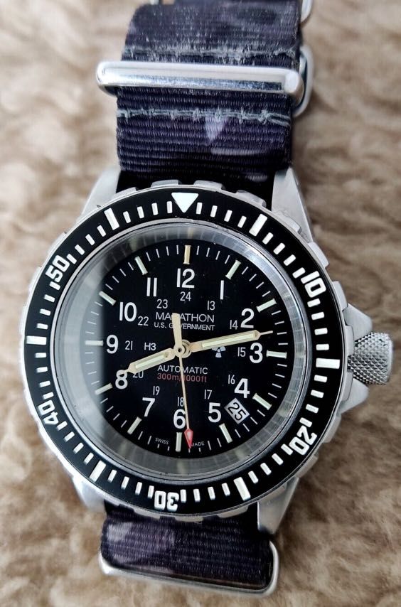MARATHON GSAR MILITARY Divers Stainless Steel AUTOMATIC 41mm MENS ...