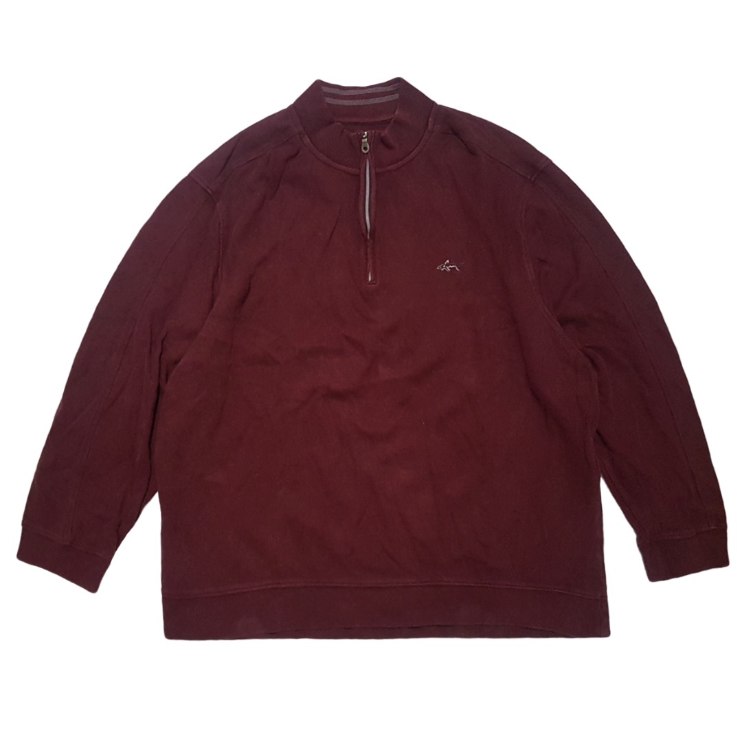 Maroon quarter zip sweater, Men's Fashion, Coats, Jackets and Outerwear ...