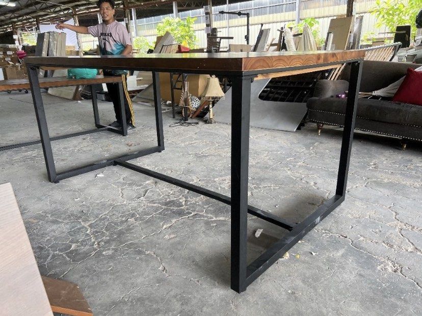 Meja Makan / Meja Bar / Work Table, Furniture & Home Living, Furniture ...
