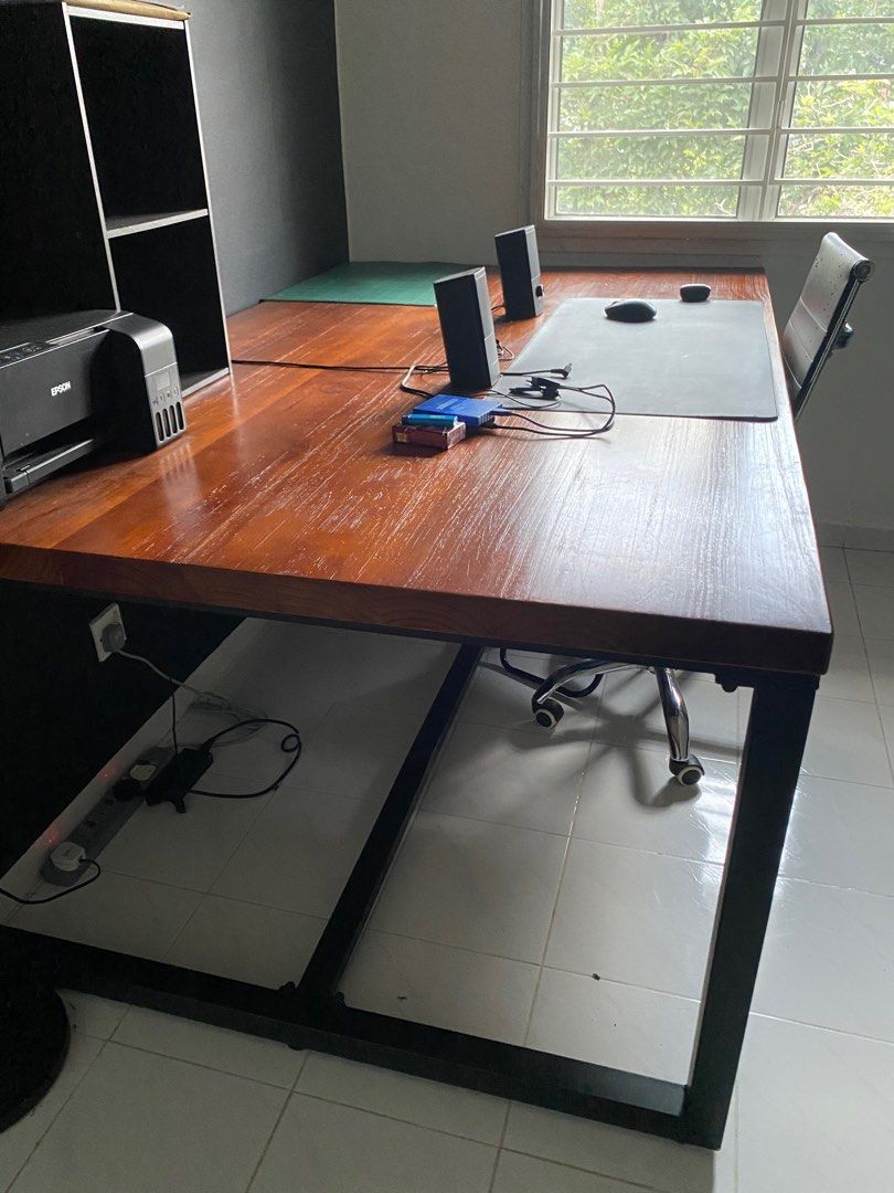 Meja Makan / Meja Bar / Work Table, Furniture & Home Living, Furniture ...