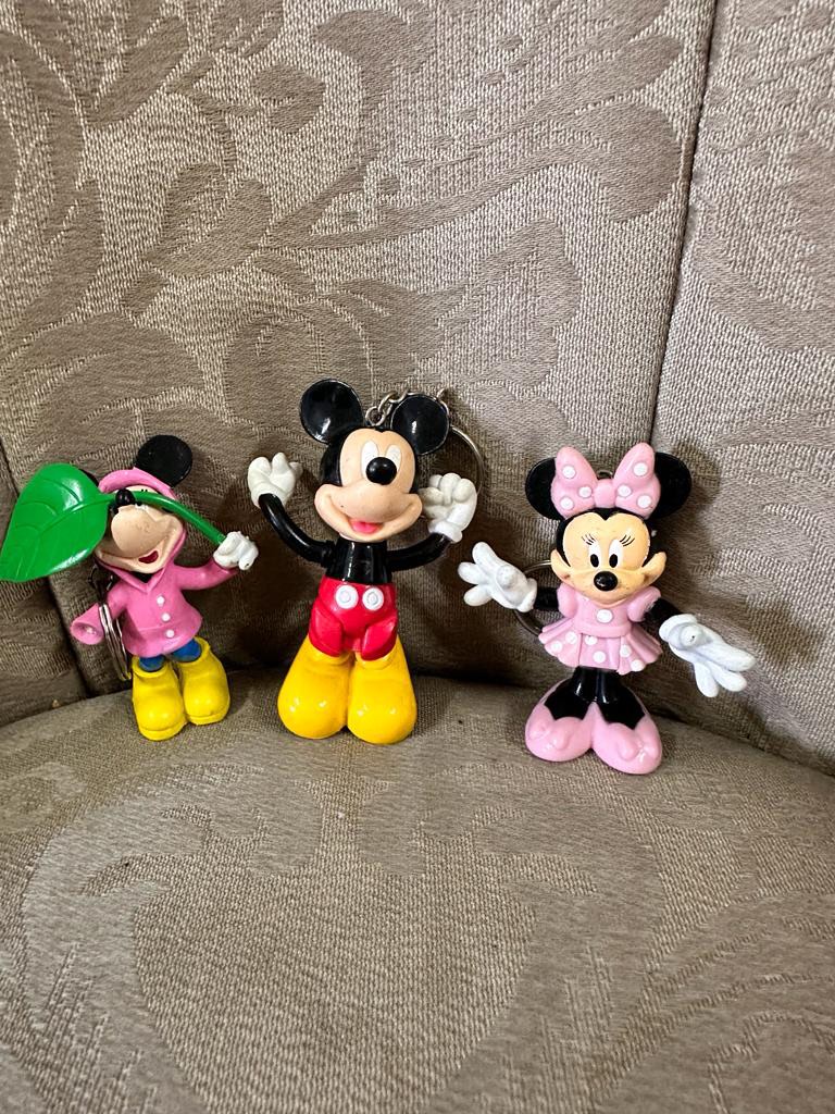 Mickey and Minnie mouse keychain, Hobbies & Toys, Toys & Games on Carousell