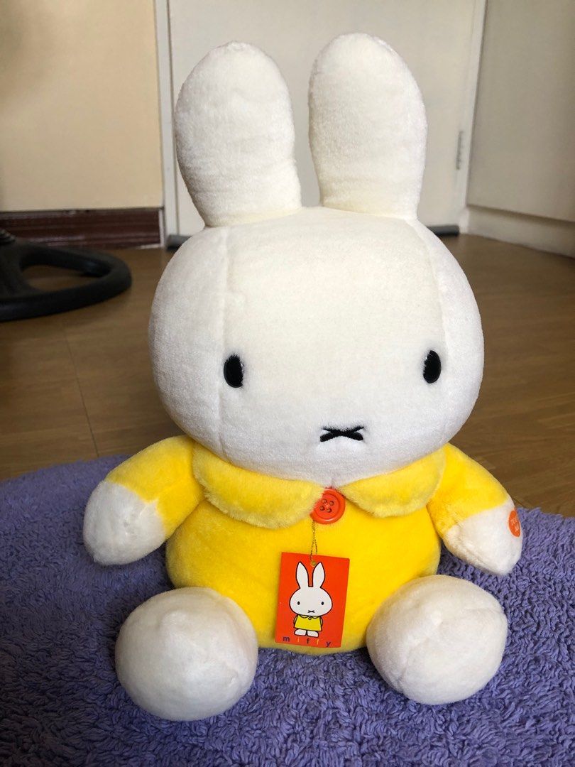 Miffy Plushie - 13" original with tag, Hobbies & Toys, Toys & Games on Carousell