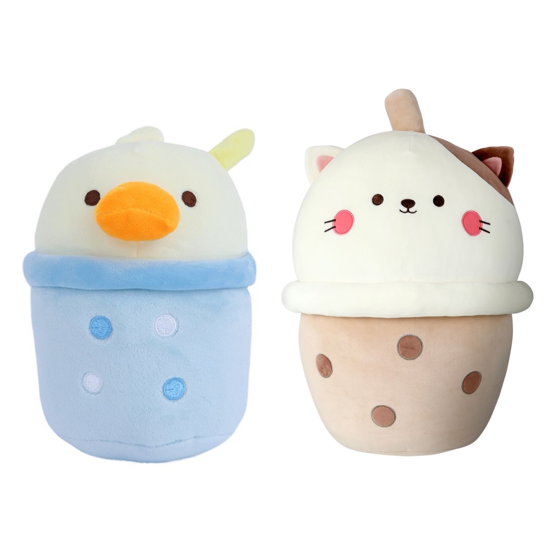 Milk Tea Plush Toy by Miniso Kitten Cat Duck, Hobbies & Toys, Toys ...