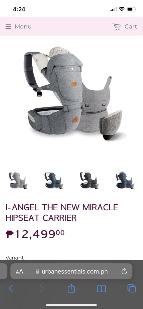 Miracle i-angel carrier, Babies & Kids, Going Out, Carriers & Slings on ...