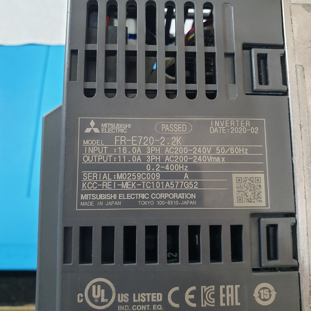 MITSUBISHI, FR-E720-2.2K, INVERTER DRIVE, Commercial & Industrial ...