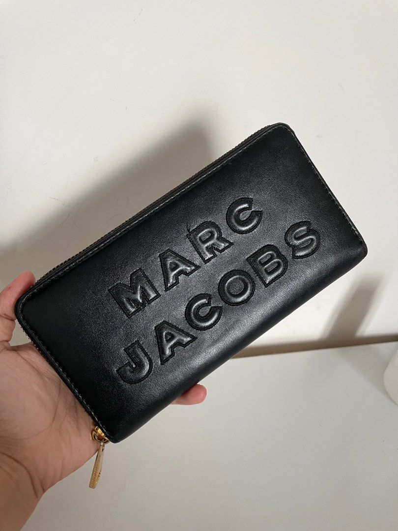 MJ Long Zipper Wallet - Black, Luxury, Bags & Wallets on Carousell