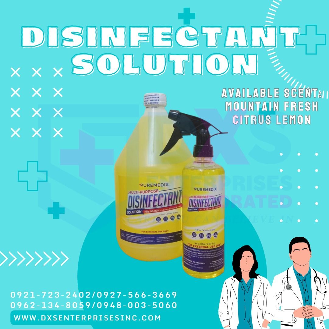 MULTI-PURPOSE DISINFECTANT SOLUTION - CITRUS LEMON, Beauty & Personal ...