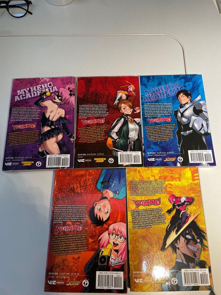 My Hero Academia Vigilantes Vol 1,2,3,4,11, 興趣及遊戲, 書本 & 文具, 漫畫 - Carousell