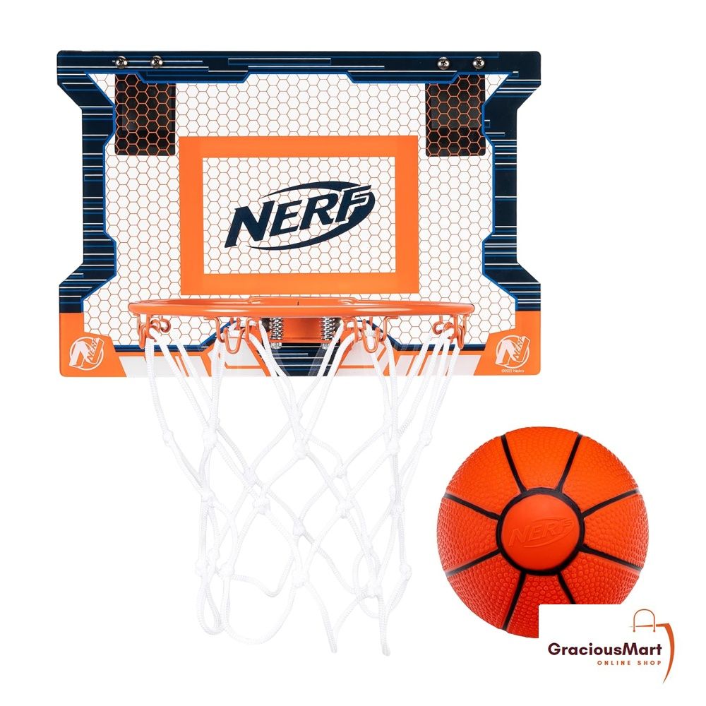 NERF NERF LED Over The Door Mini Basketball Hoop (15" x 10 ...