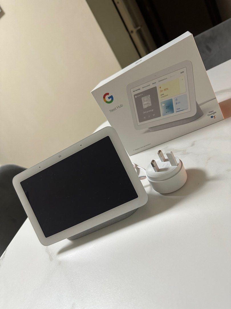 (NEW) SG PLUG Google Nest Hub 2 with Google Assistant (Chalk/Charcoal ...