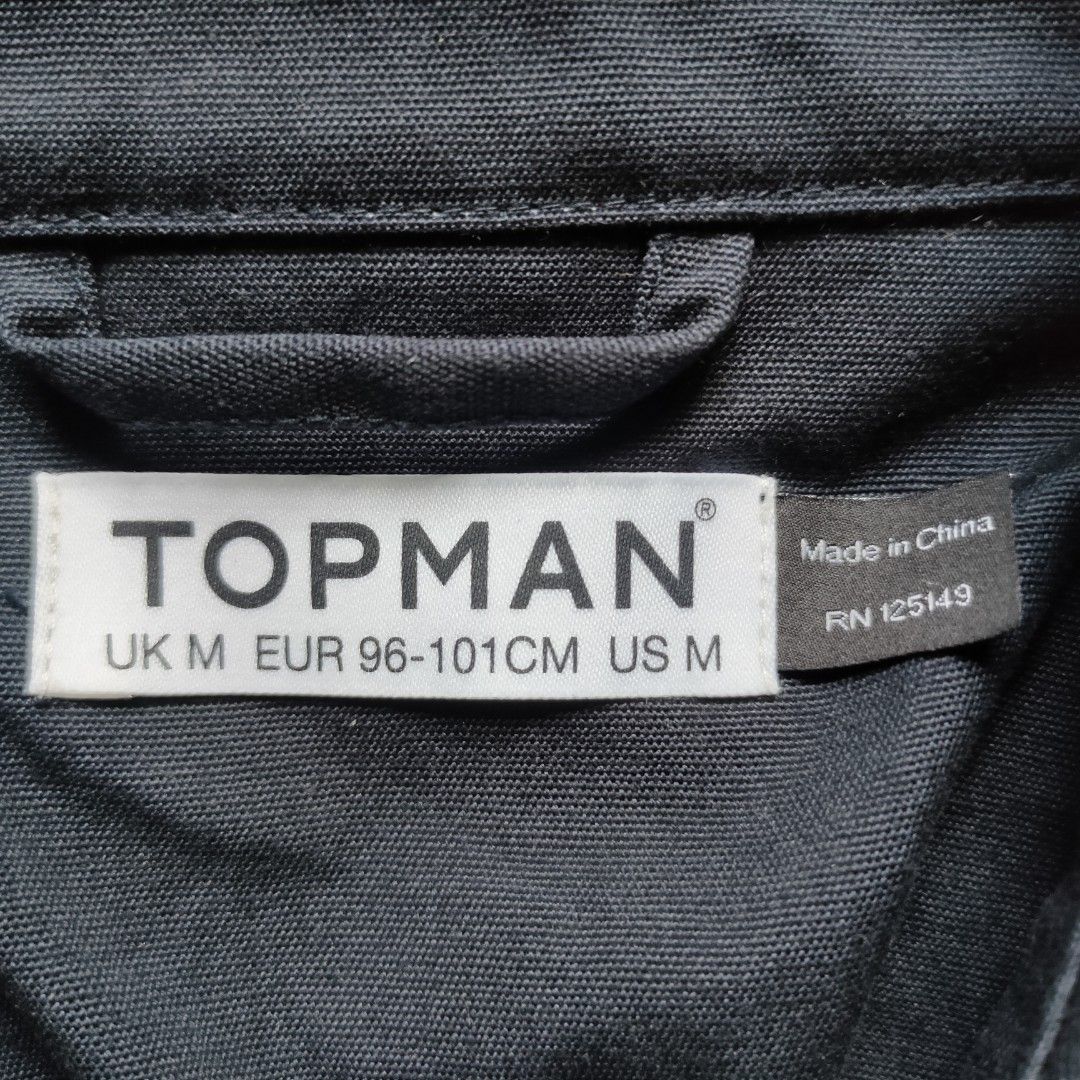 NEW! TOPMAN | Drak Blue Trenchcoat Belted, Men's Fashion, Coats ...