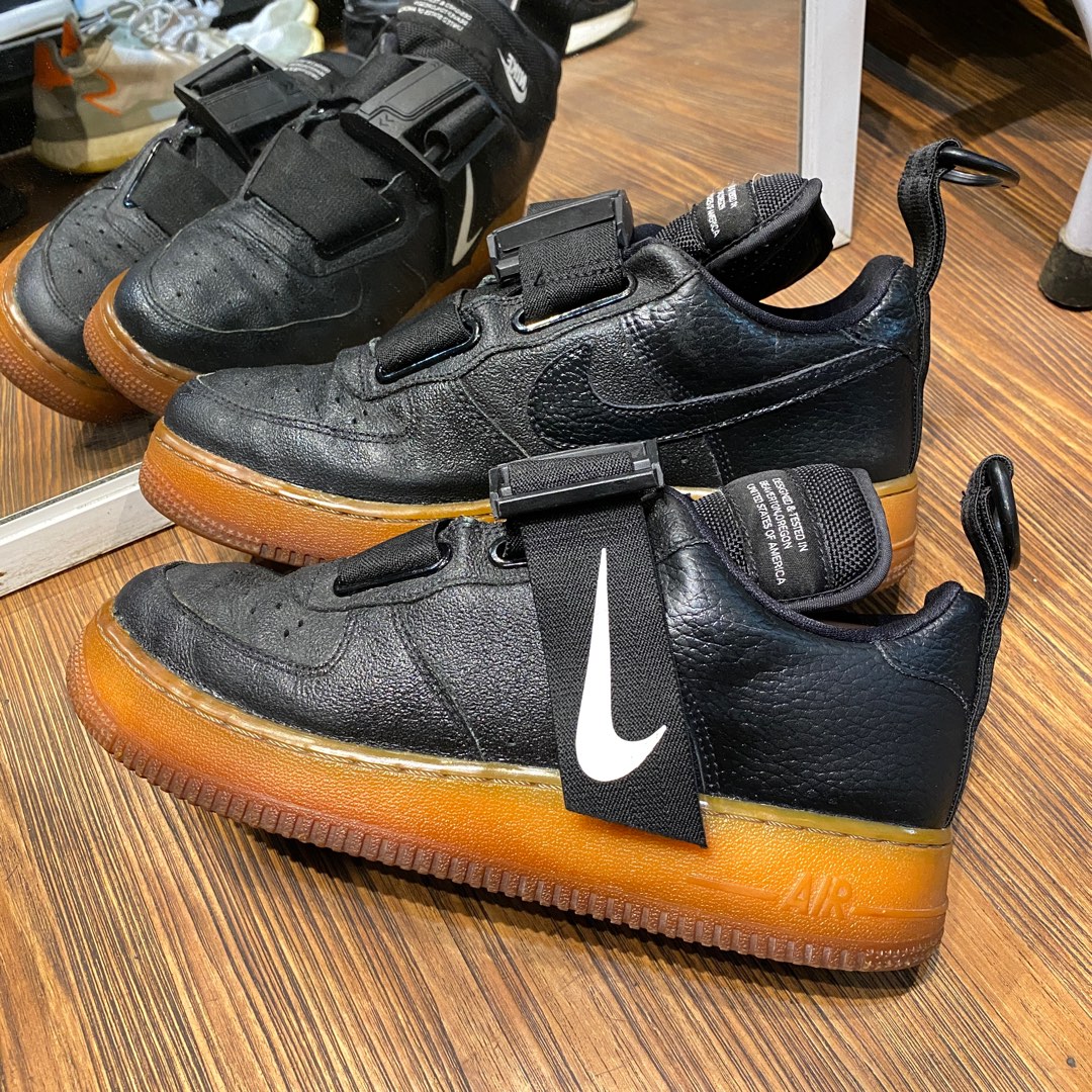 Nike Air Force 1 Utility black gum casual original murah limited rare ...