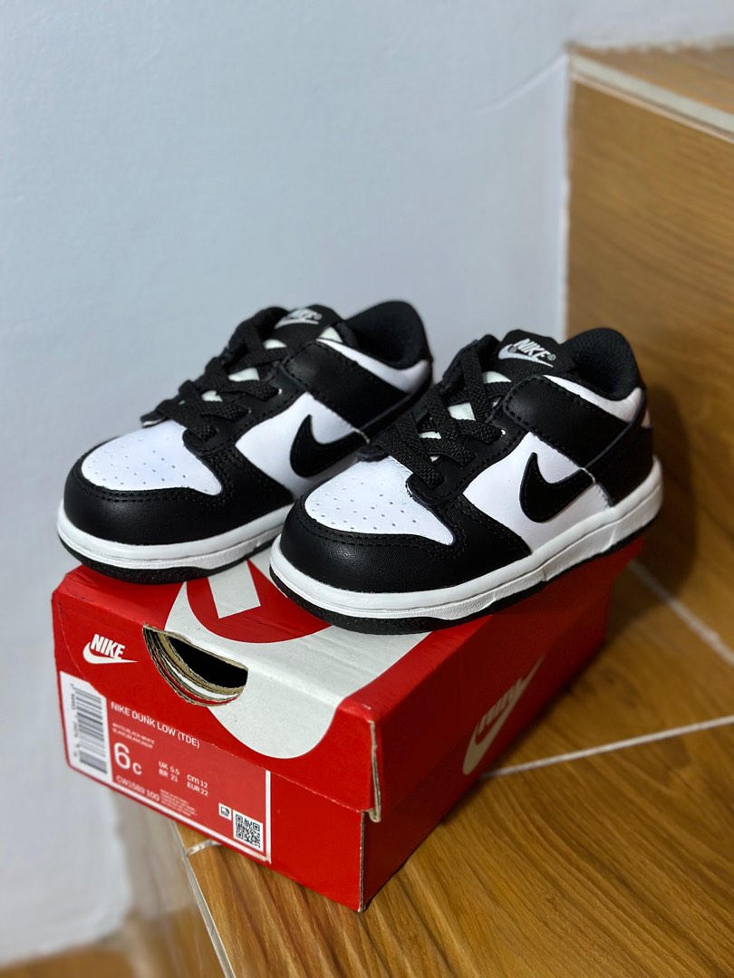 Nike dunk low panda, Babies & Kids, Babies & Kids Fashion on Carousell