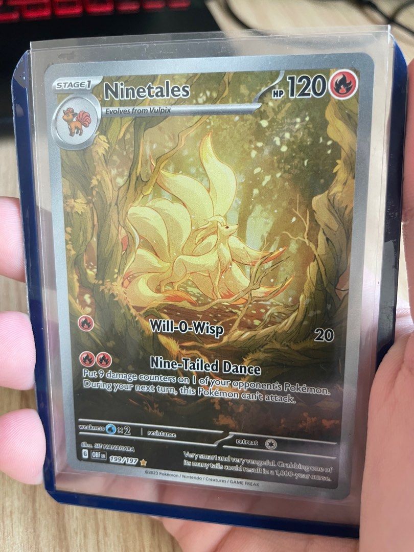 Ninetales - 199/197 - Illustration Rare, Hobbies & Toys, Toys & Games on Carousell