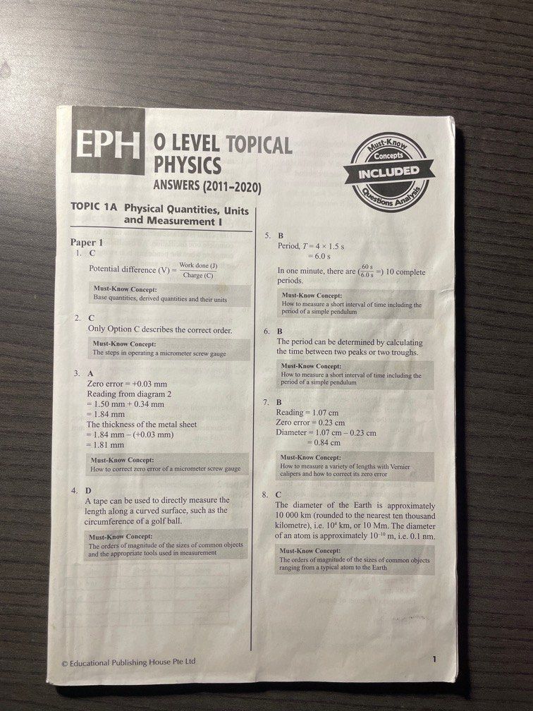 O level Physics Topical Examination Questions, Hobbies & Toys, Books ...