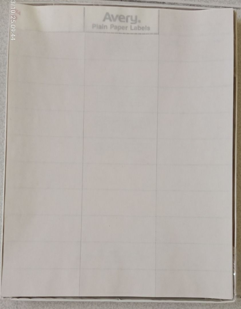 Office Essential Copier Labels (White Self-Adhesive) 75351 – 8 ½” x 11 ...