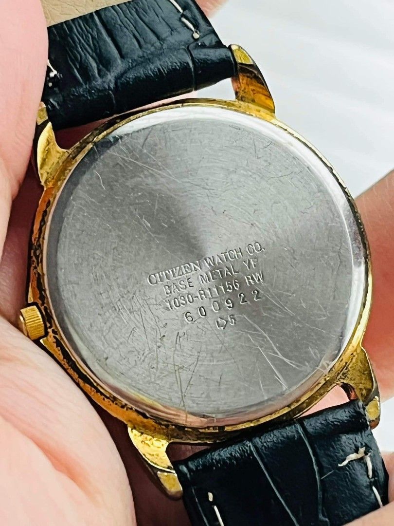 Original Citizen Watch Japan White & Gold Classic With Water Resistant ...