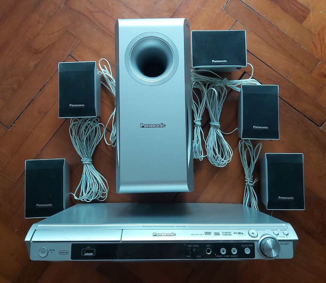 Panasonic Home Theater SC-PT150 DVD 家庭影院音響系統 連 5.1 喇叭, 家庭電器, 電視 & 其他娛樂 ...