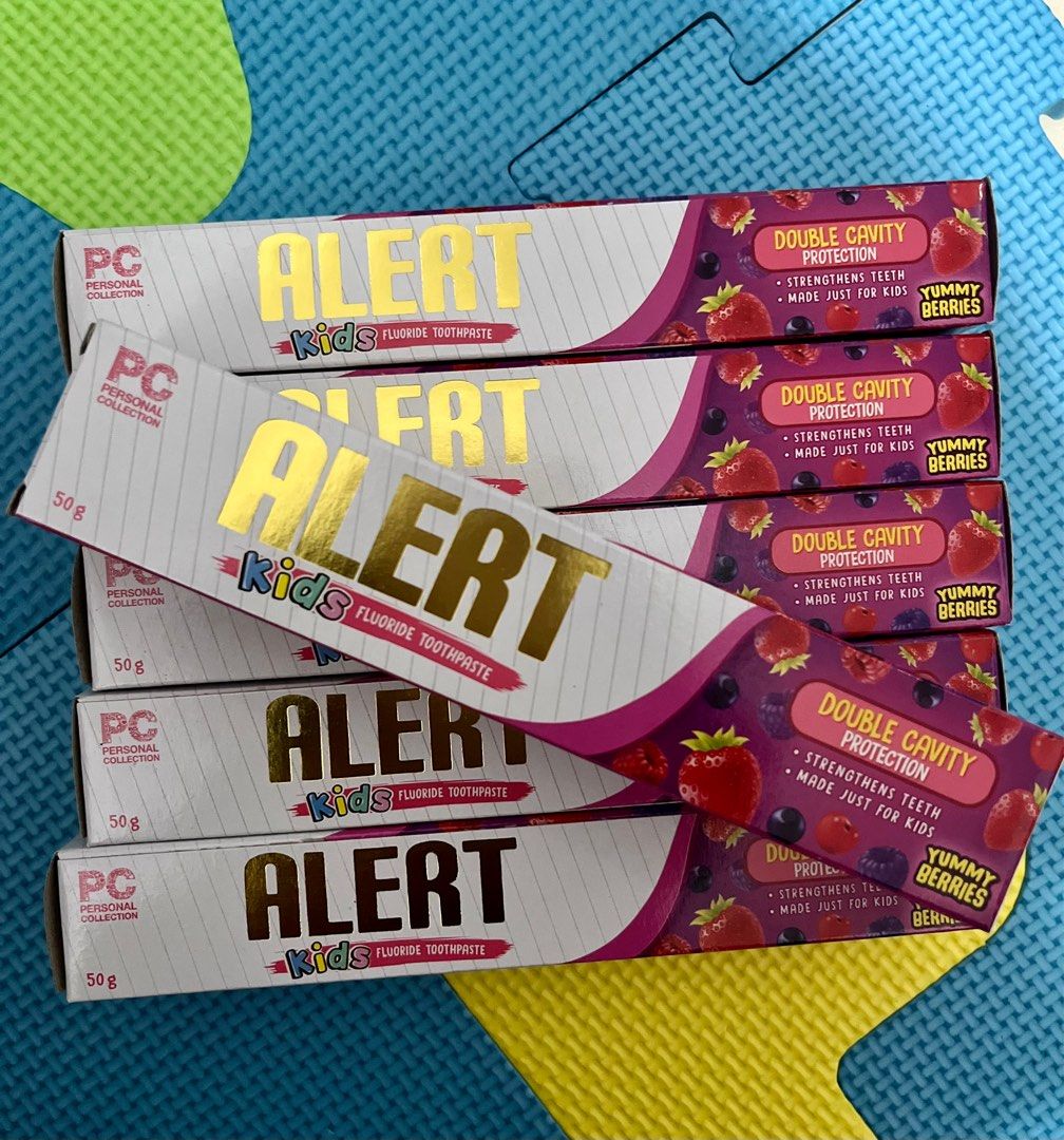 PC Alert Kids Toothpaste Yummy Berries 50g, Beauty & Personal Care ...