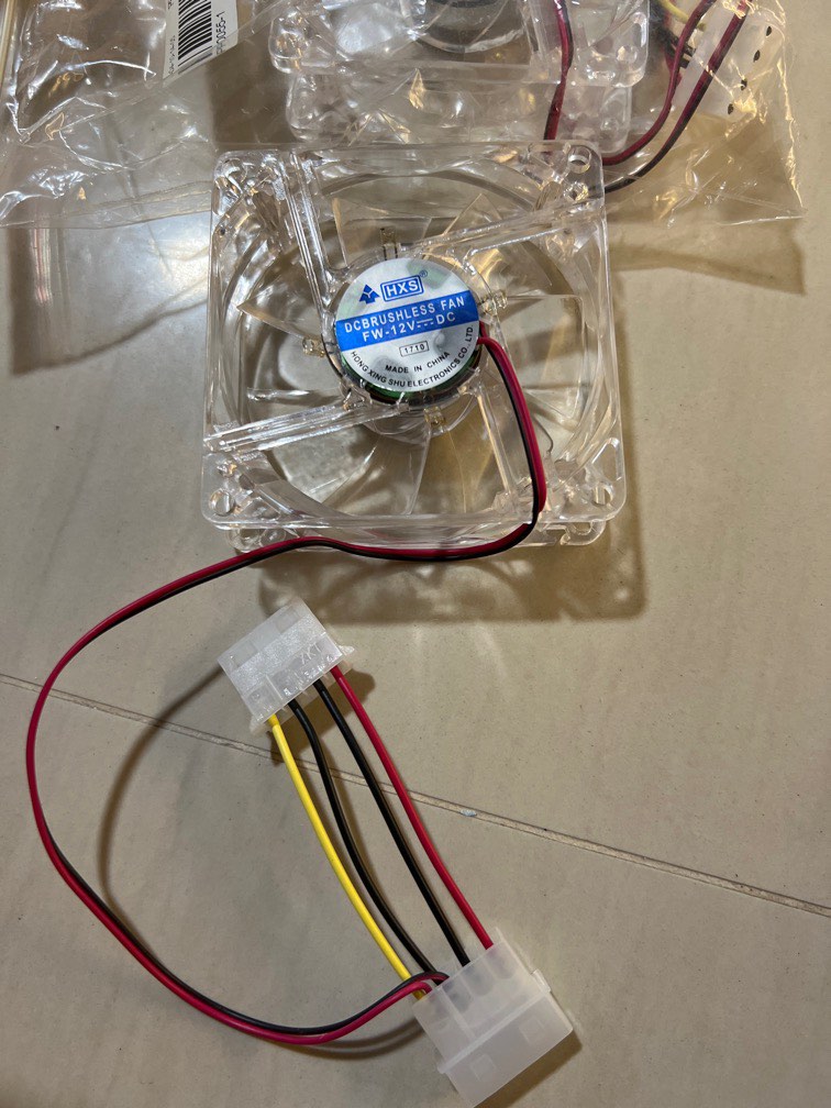 PC fan transparent 8x8cm, Computers & Tech, Parts & Accessories, Other ...