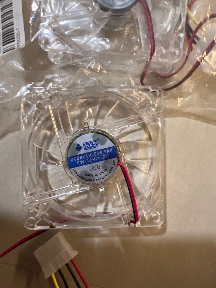 PC fan transparent 8x8cm, Computers & Tech, Parts & Accessories, Other ...