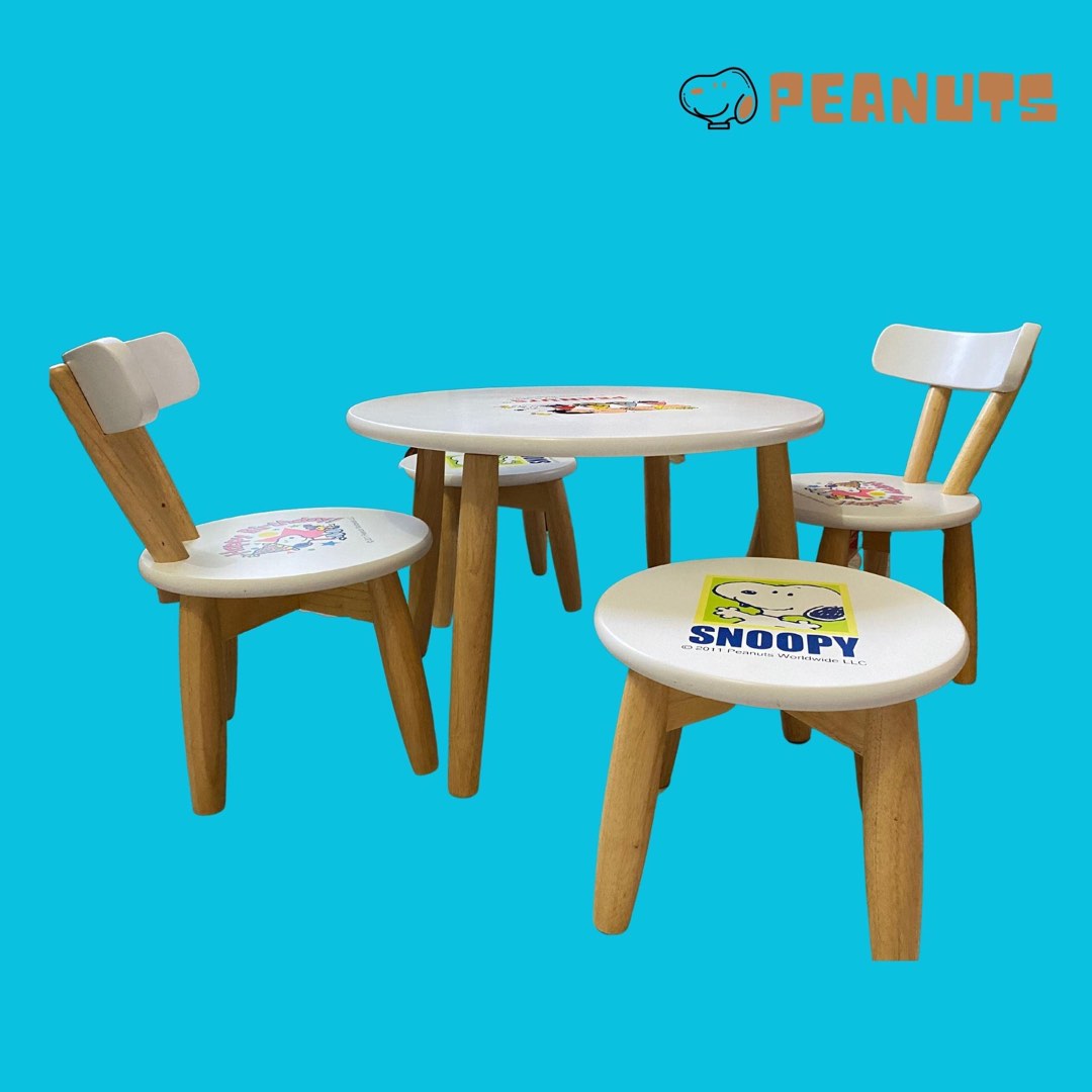 PEANUTS kiddy table set, Furniture & Home Living, Furniture, Tables ...