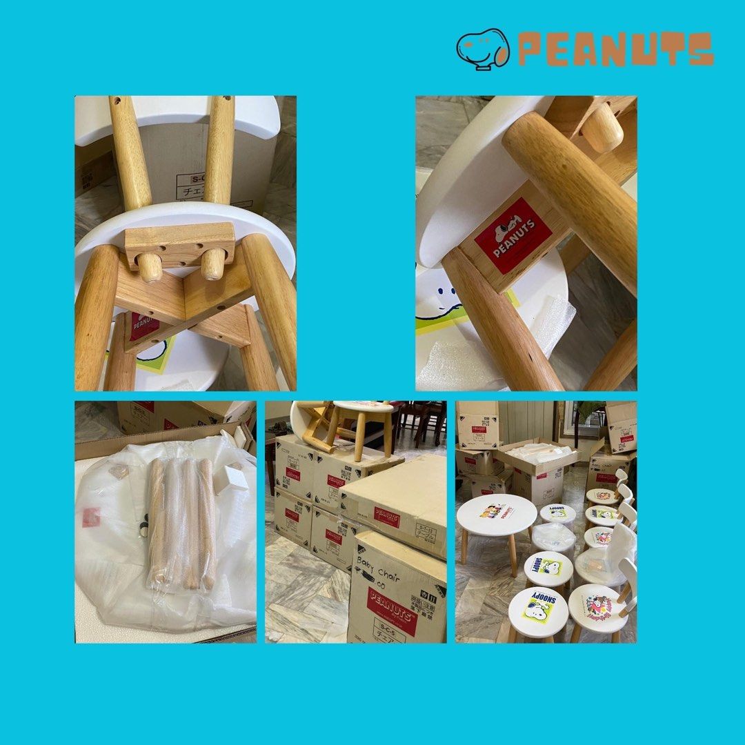 PEANUTS kiddy table set, Furniture & Home Living, Furniture, Tables ...