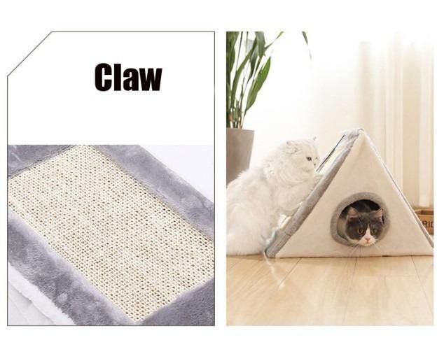 Pet Cat Pyramid House Cat Climbing Frame Cat Scratching Board Grinding ...