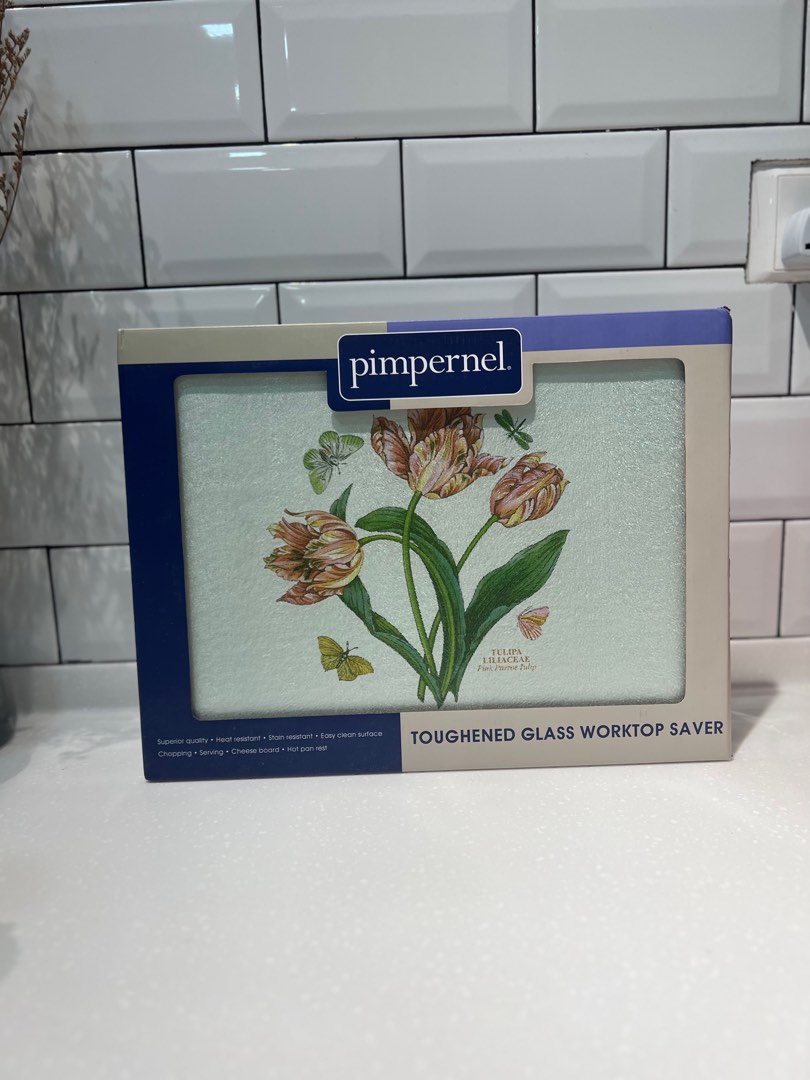 Pimpernel Botanic Garden Glass Worktop Saver, Furniture & Home Living ...