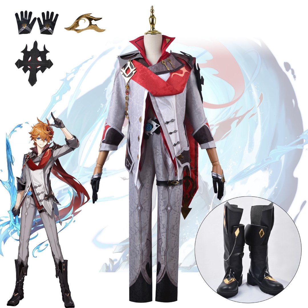 [PO] Tartaglia Childe Fatui Cosplay Genshin Impact, Hobbies & Toys ...