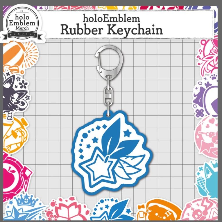 [PO till 31 Oct 2023] Hololive holoEmblem Rubber Keychain Sora Roboco ...