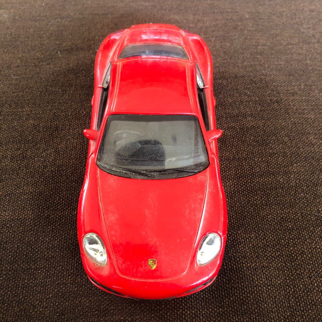 Porsche Cayman S Red Mini Sports Car Toys Collection, Hobbies & Toys ...