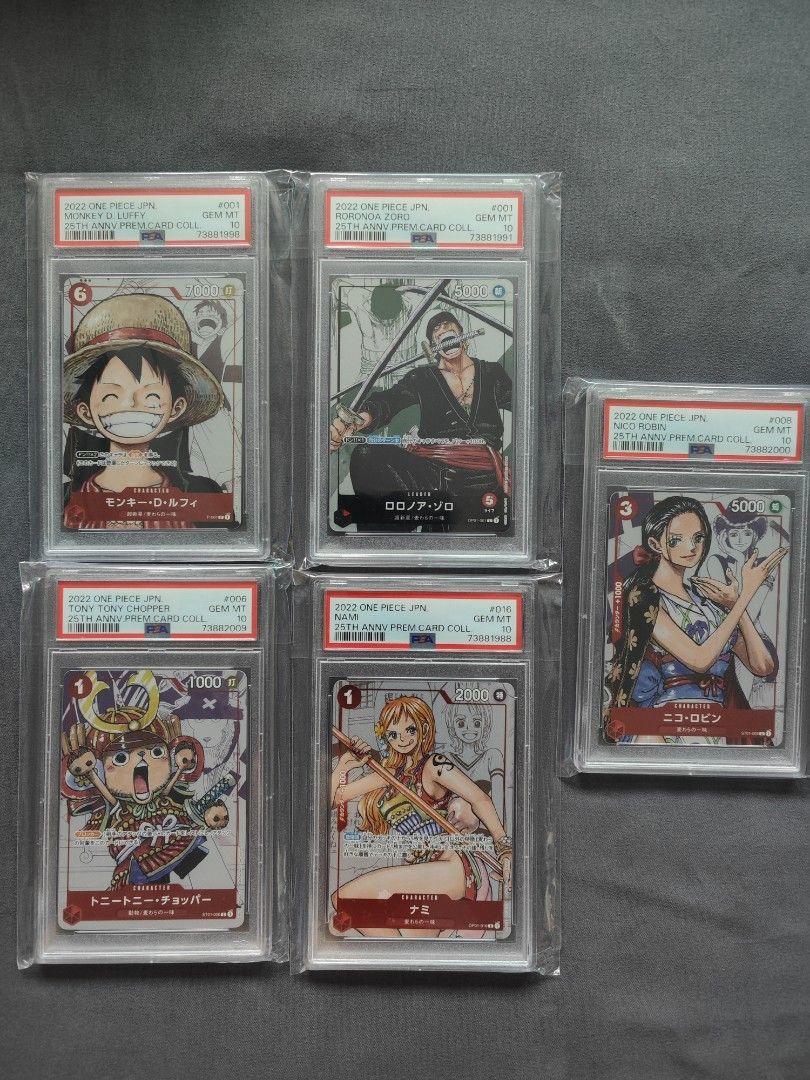 PSA 10 One piece 25th Anniversary Premium Cards, Hobbies & Toys, Toys & Games on Carousell