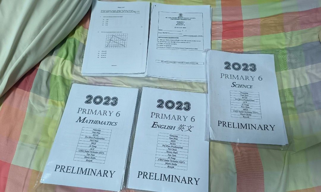 PSLE 2023 Preliminary, Hobbies & Toys, Books & Magazines, Assessment ...