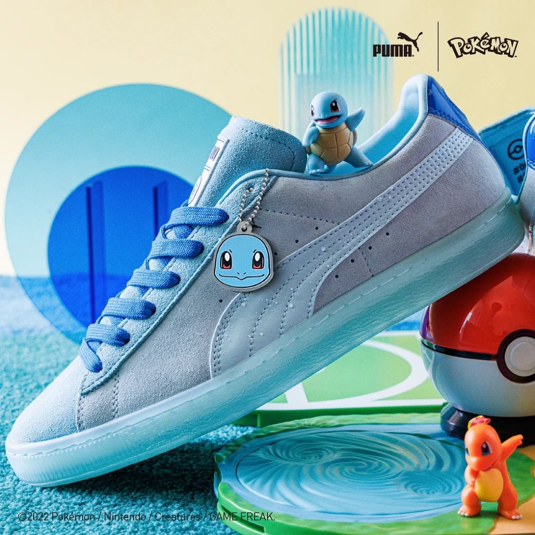 Puma x Pokemon Squirtle Suede Classics, Men's Fashion, Footwear ...