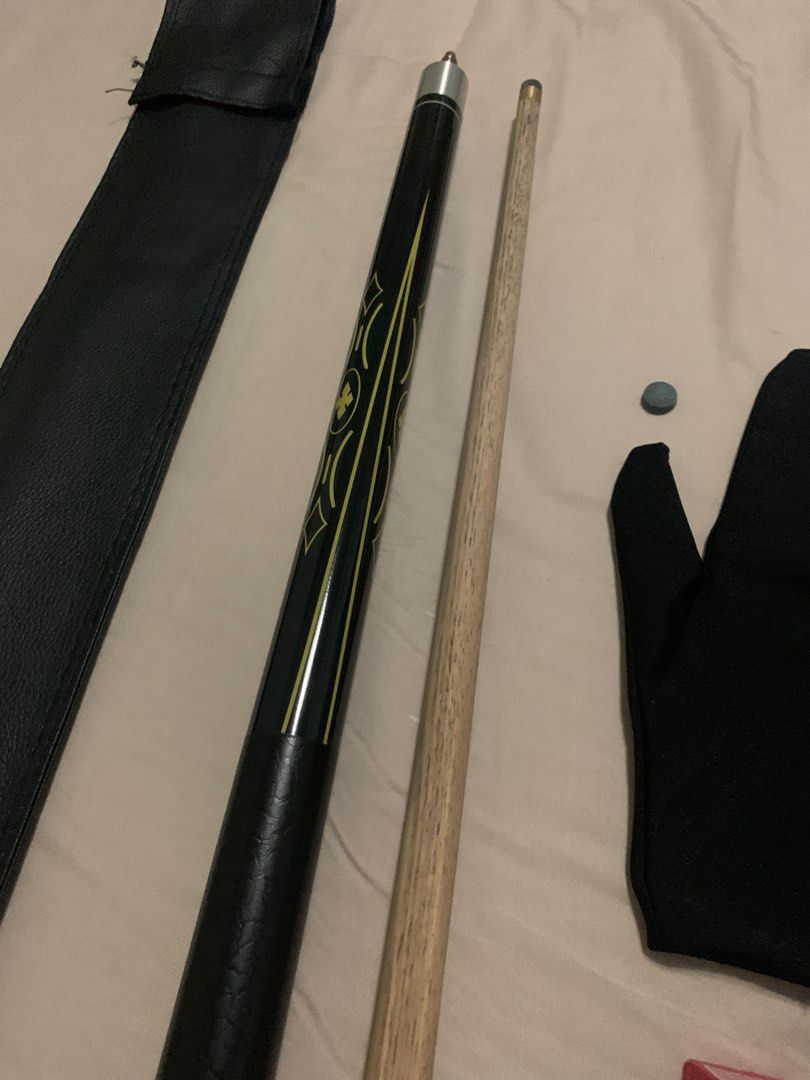 Rare 1/2 snooker billiard cue Full Set, Sports Equipment, Sports ...