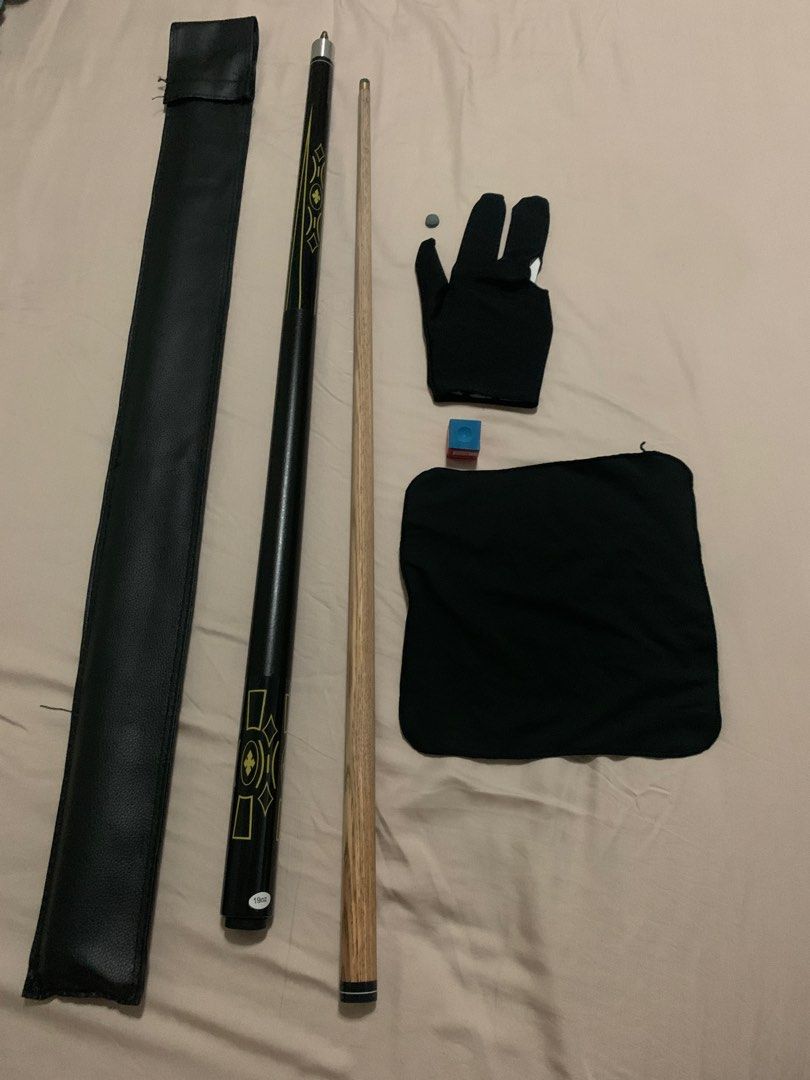 Rare 1/2 snooker billiard cue Full Set, Sports Equipment, Sports ...