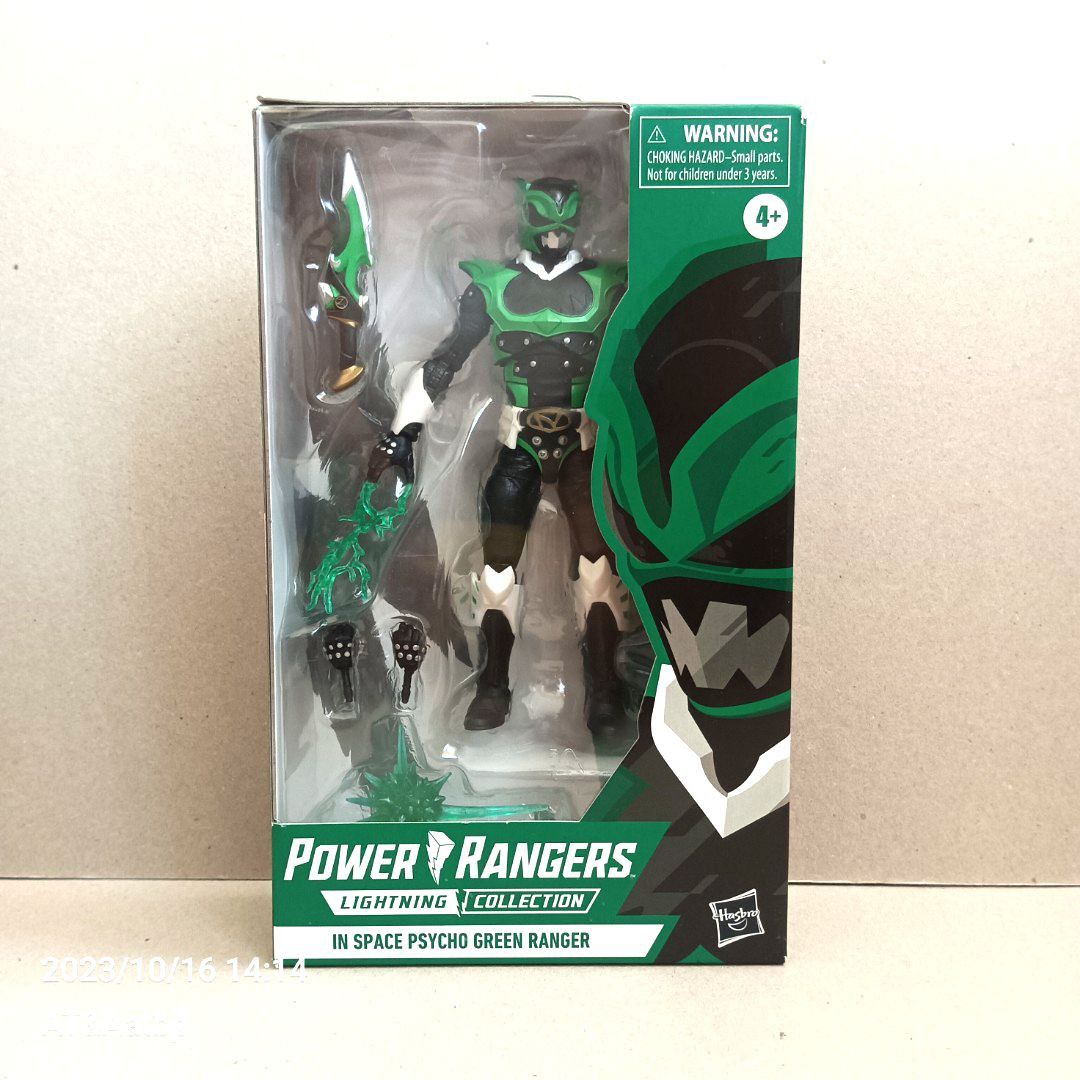 Rare Power Rangers Lightning Collection Exclusive IN SPACE PSYCHO GREEN ...