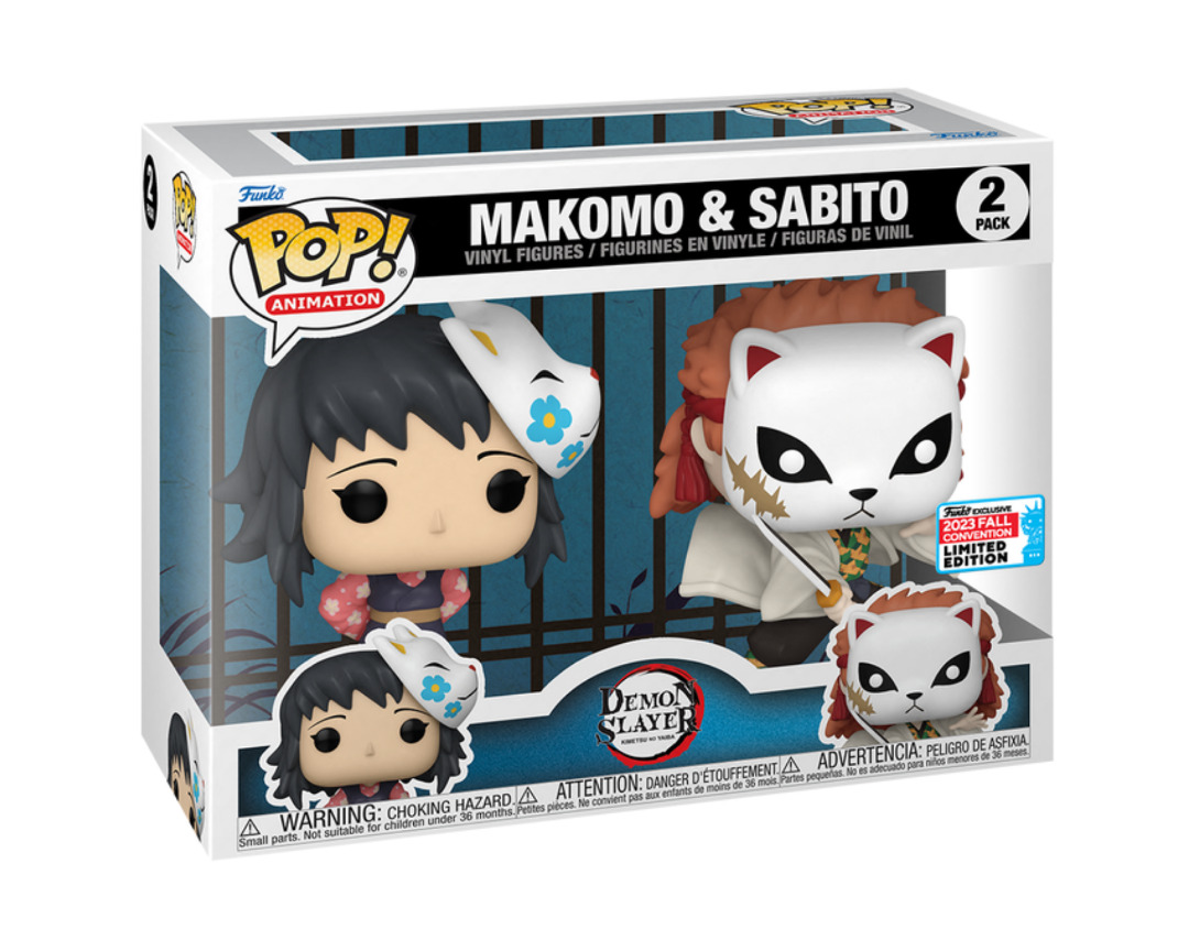 [Ready stock] Demon Slayer - Makomo & Sabito 2 pack funko pop NYCC 2023 ...