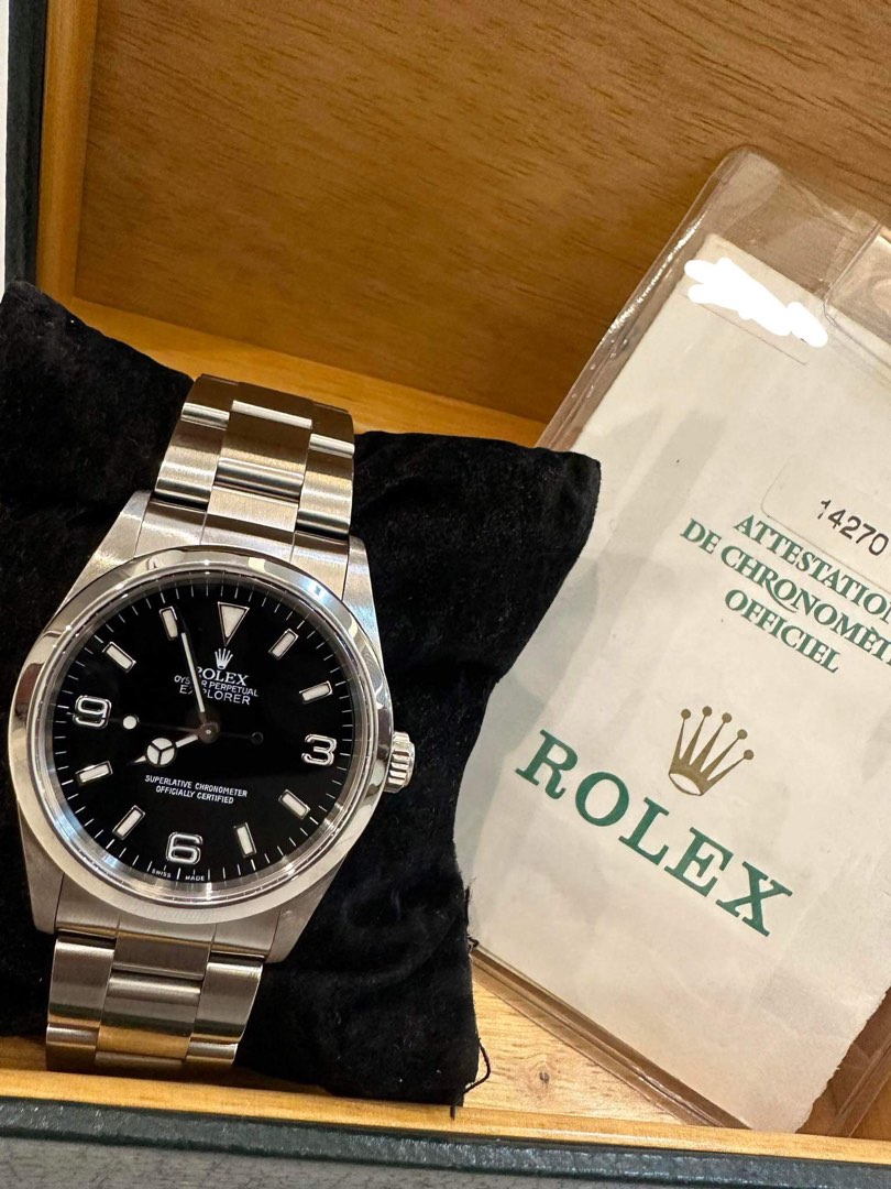 Rolex Explorer 1 36mm Men's Watch Complete, Luxury, Watches on Carousell
