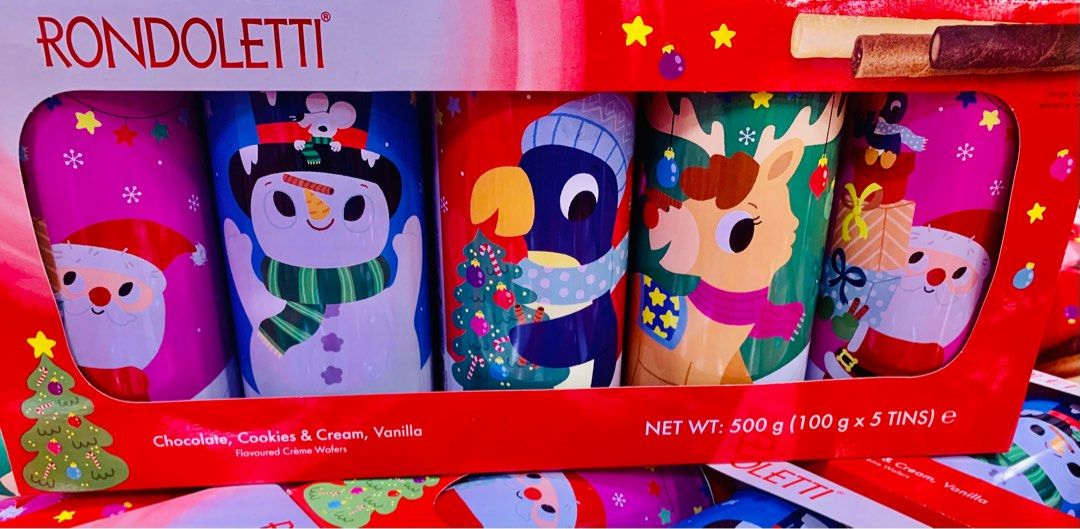 RONDOLETTI WAFER CHOCO, COOKIES&CREAM VANILLA CHRISTMAS PACK 5PCS, Food ...