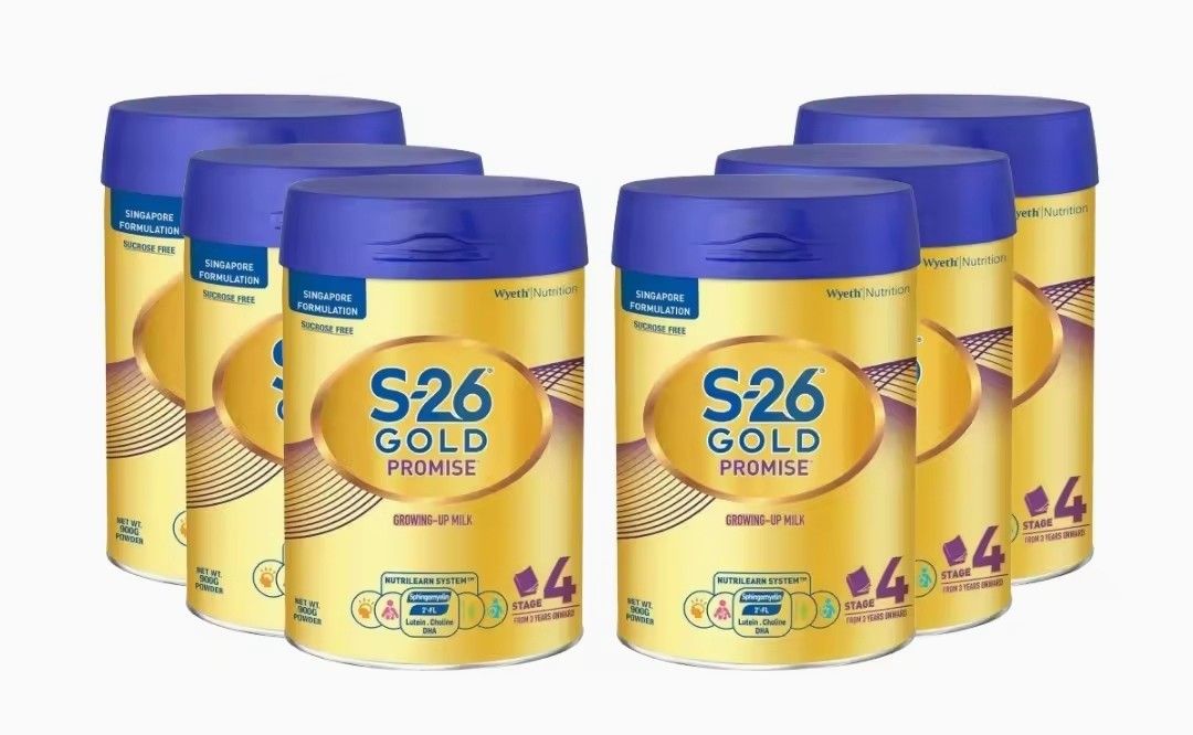 S26 Stage 4 Promise 900g x 6 tins, Babies & Kids, Nursing & Feeding ...