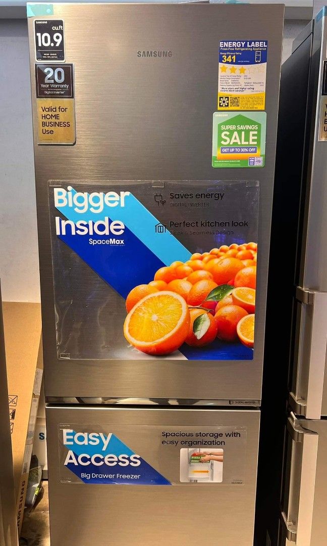SAMSUNG REFRIGERATOR (INVERTER AND NO FROST) TWO DOOR AND BOTTOM ...