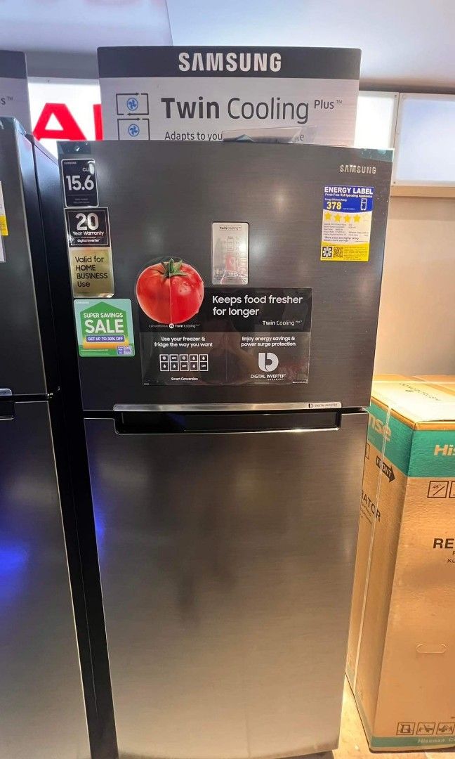 SAMSUNG REFRIGERATOR (INVERTER AND NO FROST) TWO DOOR AND BOTTOM ...