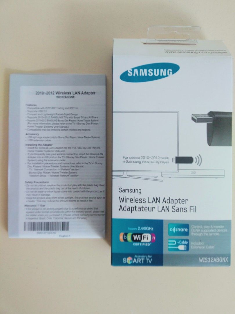 Samsung wireless LAN Adapter, TV & Home Appliances, TV & Entertainment ...