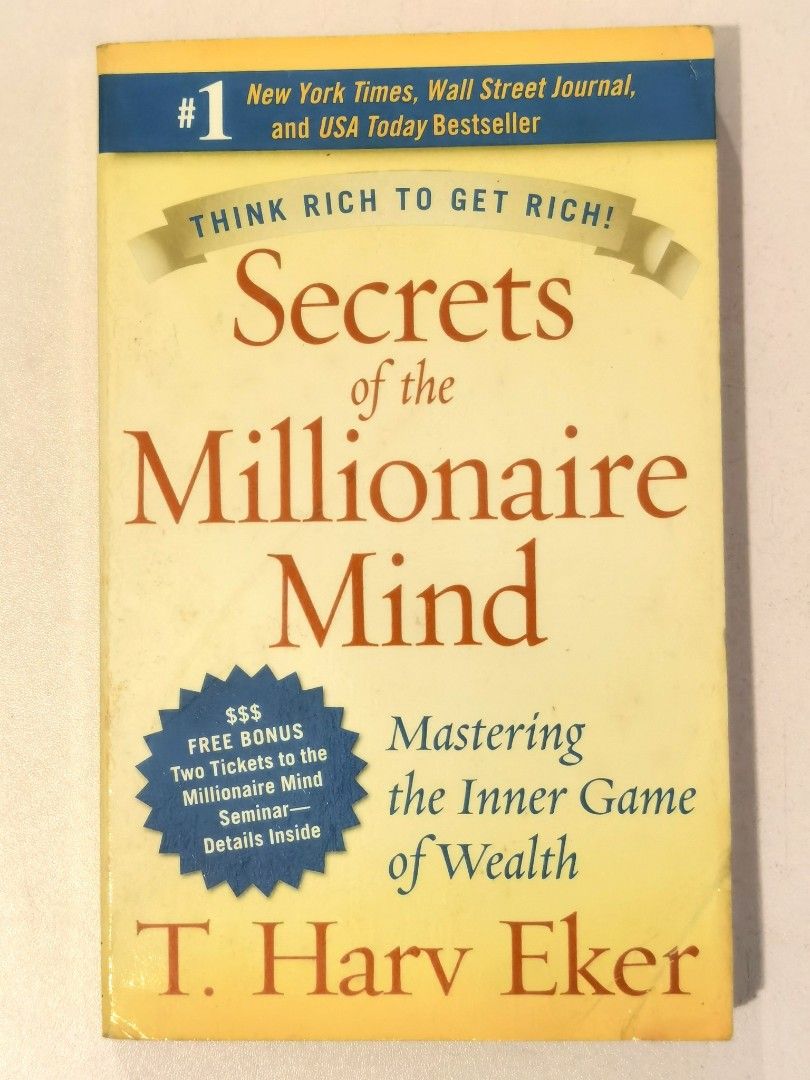 Secrets Of the Millionaire Mind Mastering The Inner Games Of Wealth Book By T Harv Eker, Hobbies ...